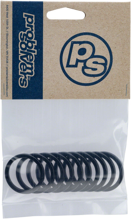 Problem Solvers Headset Stack Spacer - 25.4 3mm Aluminum Black Bag of ...
