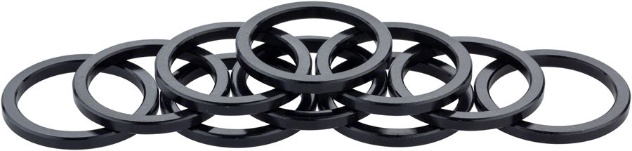 Problem Solvers Headset Stack Spacer - 25.4 3mm Aluminum Black Bag of ...