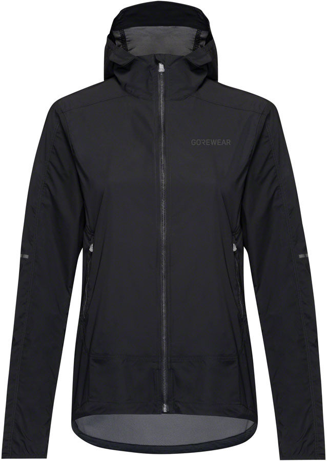 Gorewear Fernflow Hooded Windbreaker - Black Womens Medium – Kirkland ...